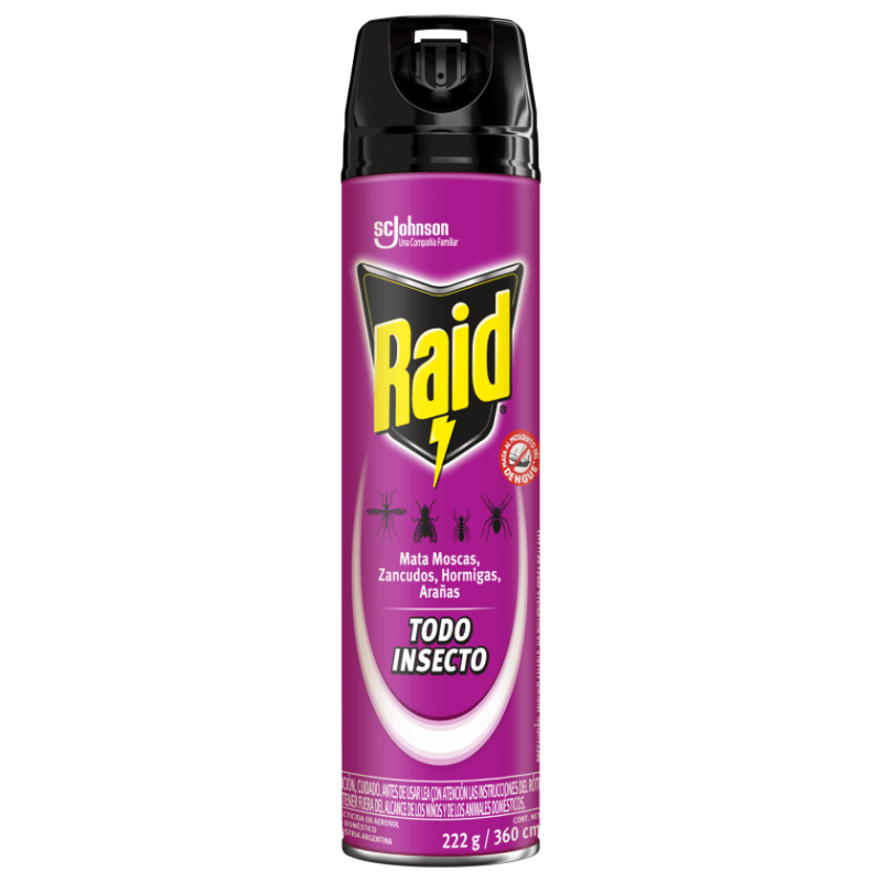 Insecticida Spray Variedades - Raid 360 ml - RGC Distribución